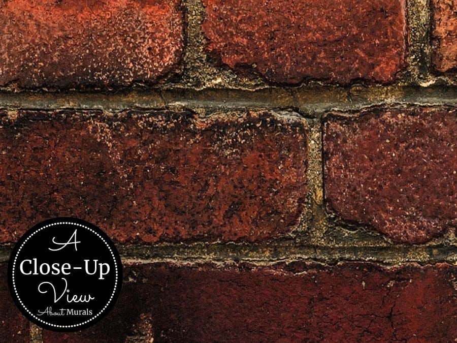 Old Brick Wall Mural | Realistic Red Brick Design | About Murals