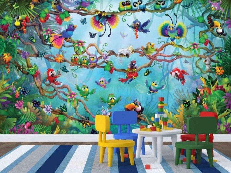 Birds Tree Wall Mural | About Murals