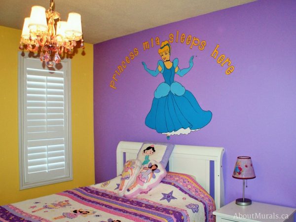 Cinderella Wall Mural | Hand-Painted in Mississauga, ON | About Murals