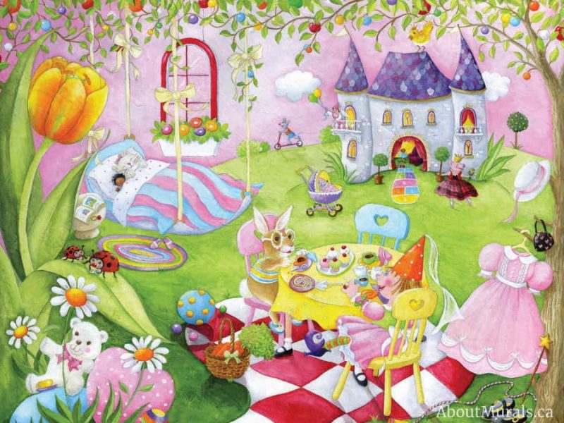 Tea Party Mural | Customer Photos | About Murals