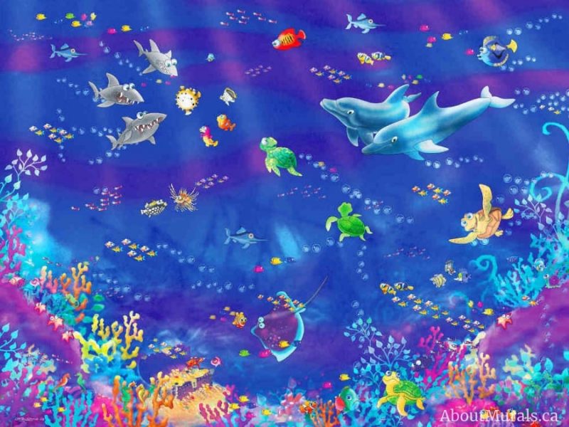 Underwater Mural | Under The Sea Room Ideas | About Murals
