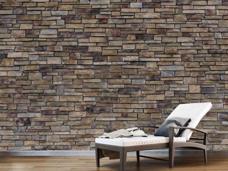 Stacked Stone Wallpaper | About Murals Canada