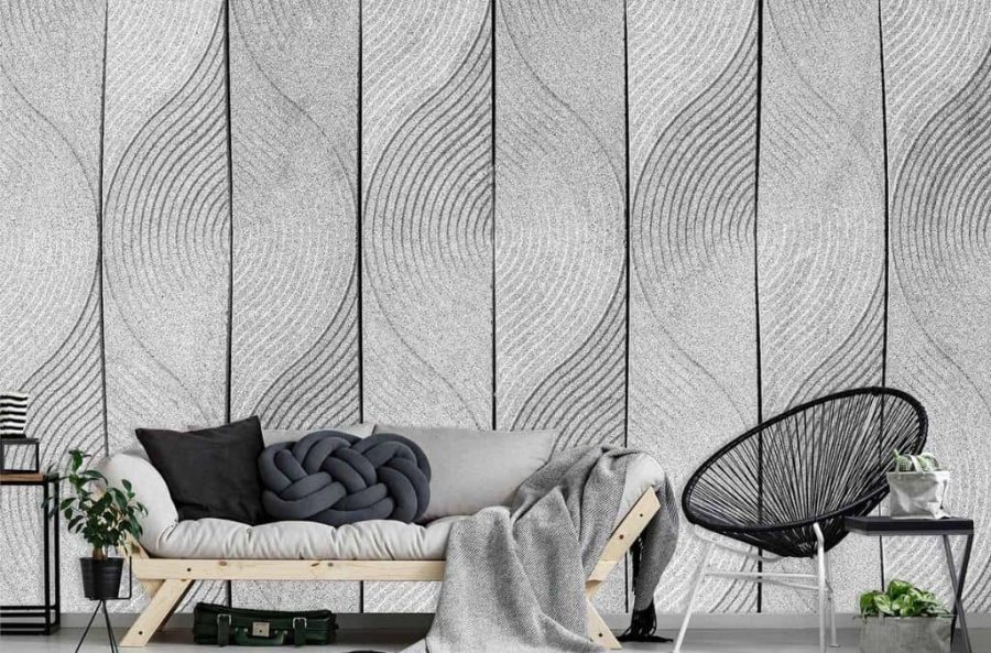 Scandi Leaf Wallpaper | About Murals Canada