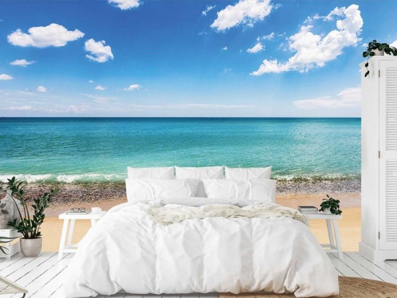 Beach Scene Wallpaper | About Murals Canada