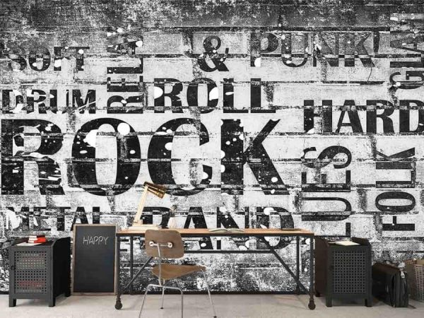 Music Words Wallpaper | About Murals