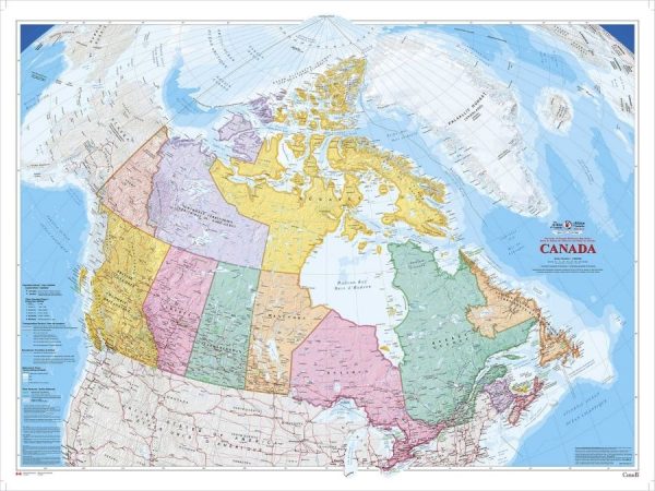 Canada Map Wallpaper | About Murals Canada