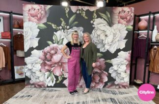 Black and Pink Floral Wallpaper | About Murals Canada